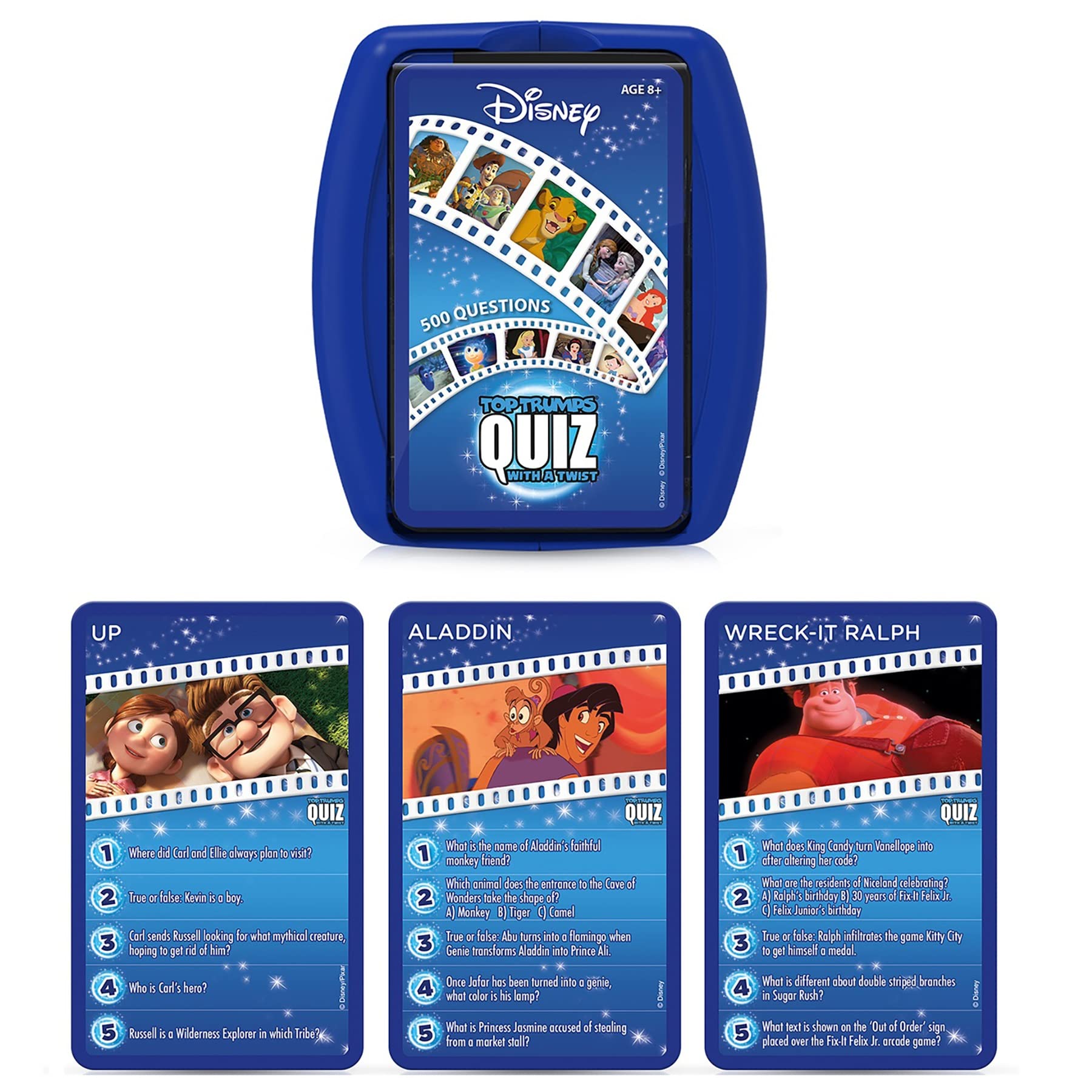 Top Trumps Disney Classic Quiz Game, 500 questions to test your knowledge and memory on Frozen, Bambi, Encanto and Ralph breaks the Internet, educational gift for ages 6 plus