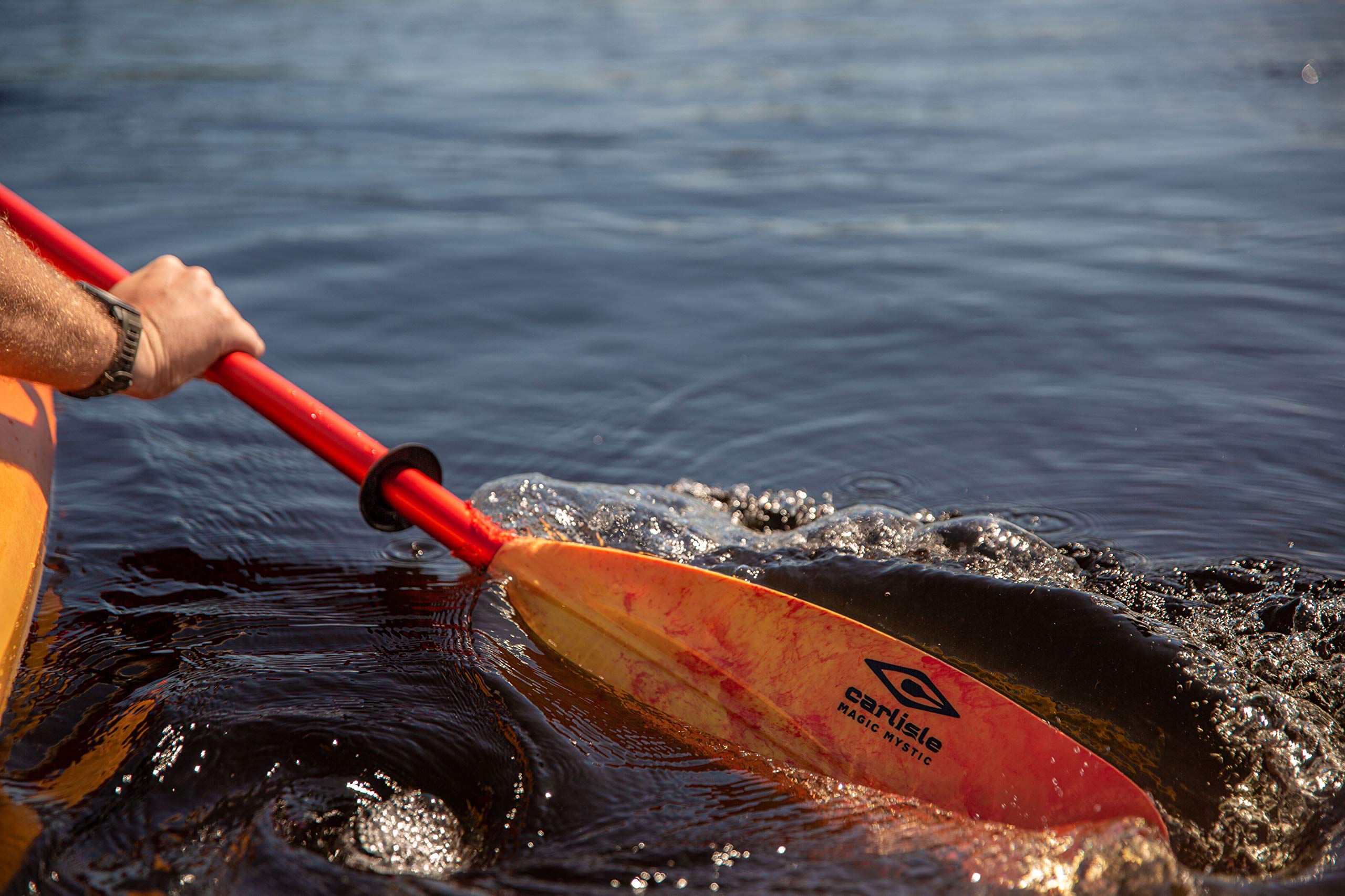 Carlisle Magic Mystic Kayak Paddle with Polypropylene Blades and Aluminum Shaft, 220cm - Ahi