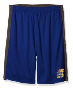 profile varsity men's big & tall athletic shorts, royal/charcoal, 2x