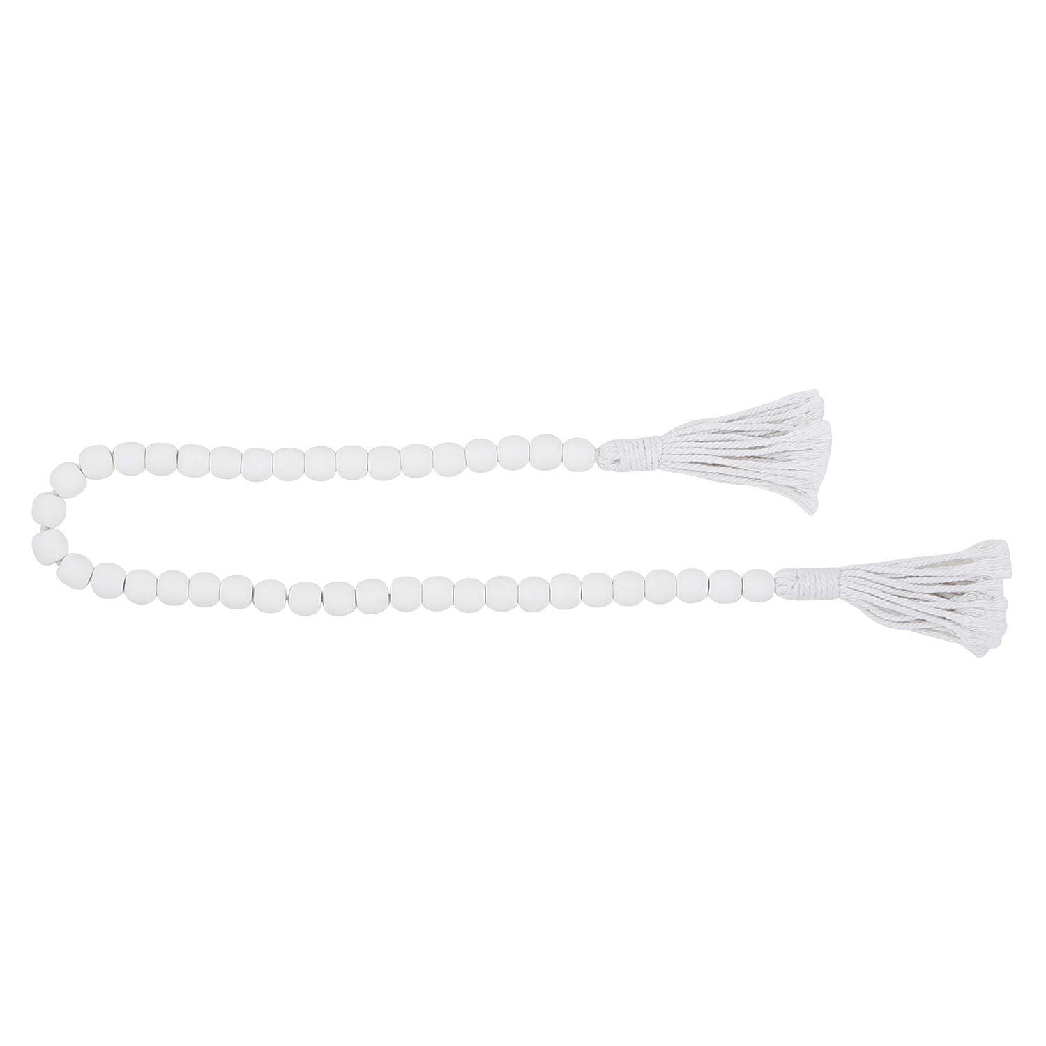 Stephan Baby Wood Bead Nursery Garland, White