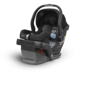 UPPAbaby Cruz V2 Stroller - Emmett (Green Melange/Silver/Saddle Leather) + Mesa Infant Car Seat - Jake (Black)