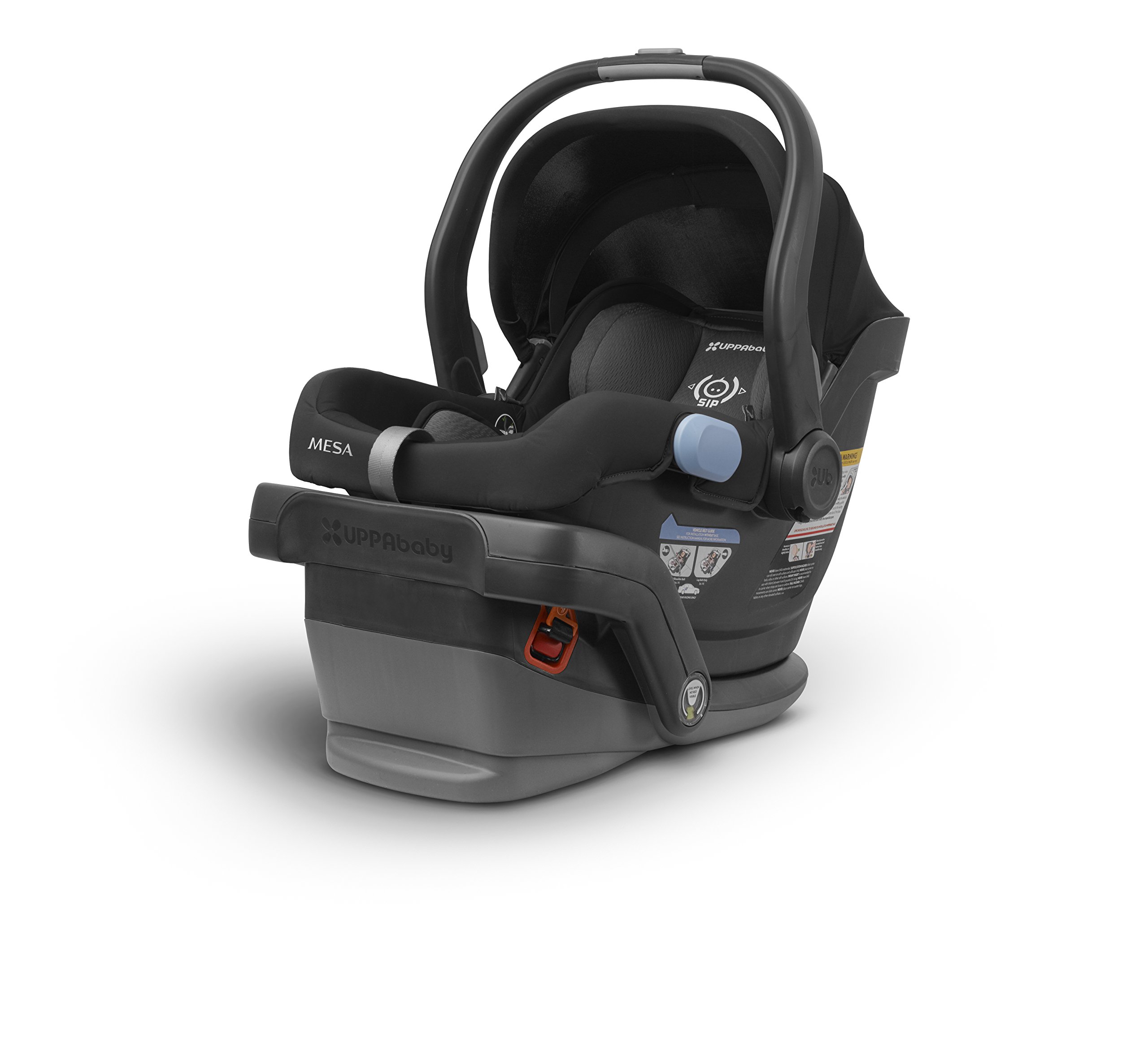 UPPAbaby Cruz V2 Stroller - Emmett (Green Melange/Silver/Saddle Leather) + Mesa Infant Car Seat - Jake (Black)