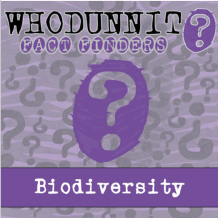 Whodunnit? - Biodiversity - Knowledge Building Activity