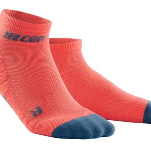 CEP Compression Socks - Low Cut Socks, 3.0, Coral/Grey, Men IV