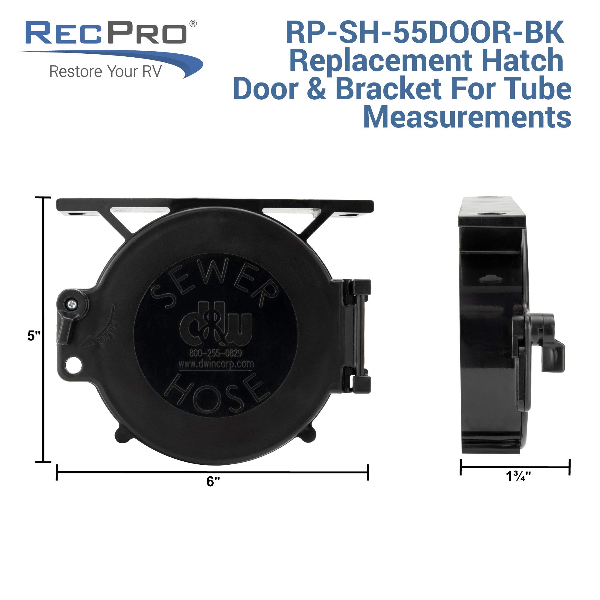 RecPro RV Replacement End Caps for 4 5/8" Sewer Hose Holder | RV Sewer Hose End Caps