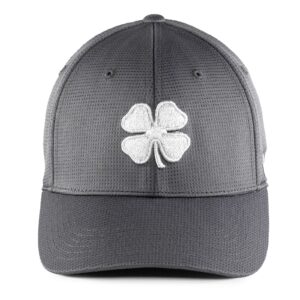 black clover iron x steel flex cap, white/titanium (s/m)