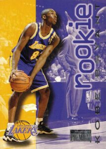 1996-97 skybox premium basketball #203 kobe bryant rookie card lakers