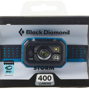 Black Diamond Storm 400 Waterproof Headlamp, Black, Battery Powered