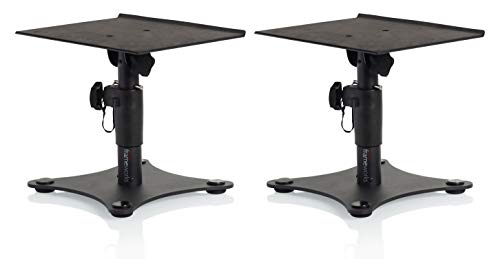 Gator Frameworks Desktop Studio Monitor and Speaker Stand - Set of 2 (GFWSPKSTMNDSK)