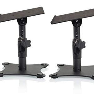 Gator Frameworks Desktop Studio Monitor and Speaker Stand - Set of 2 (GFWSPKSTMNDSK)