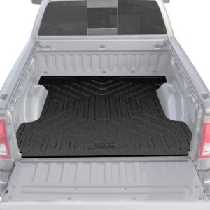 husky liners — heavy duty bed mat | fits 2017 - 2024 ford f-250/f-350, (81.9 bed) black | 16010