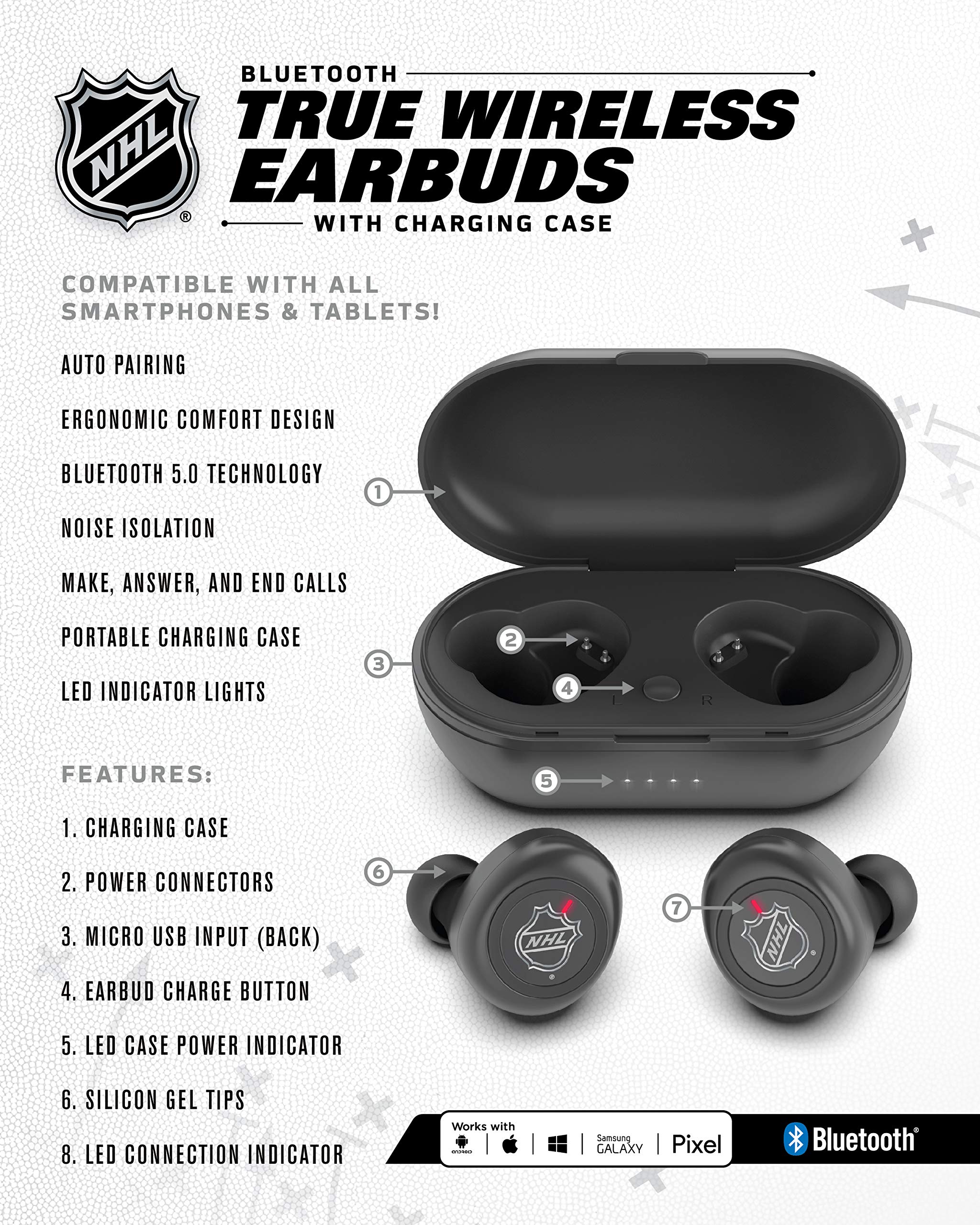 NHL New York Islanders True Wireless Earbuds, Team Color