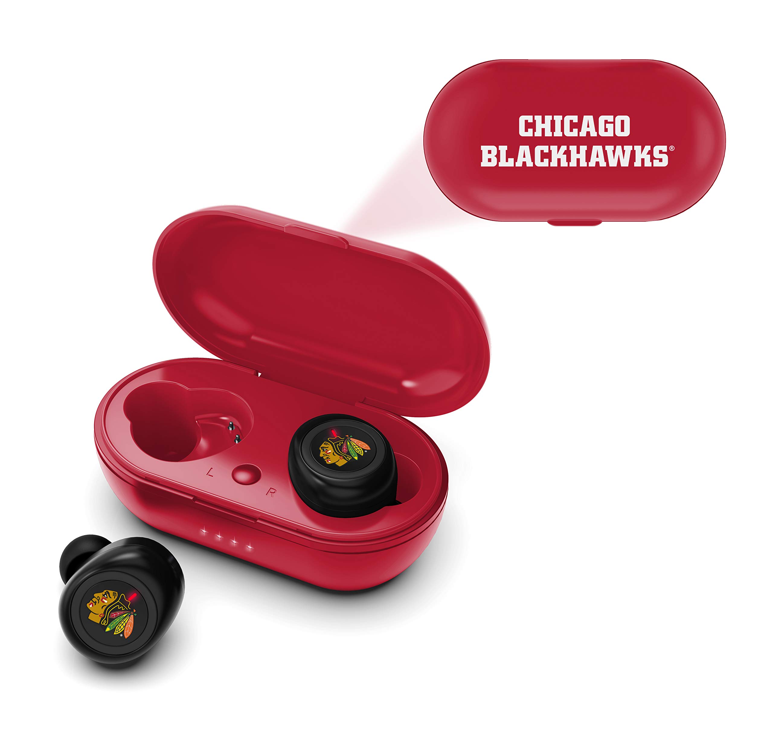 NHL Chicago Blackhawks True Wireless Earbuds, Team Color