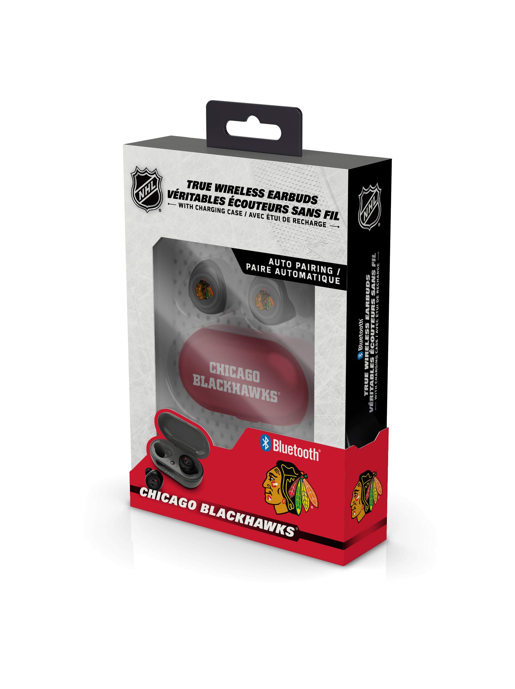 NHL Chicago Blackhawks True Wireless Earbuds, Team Color