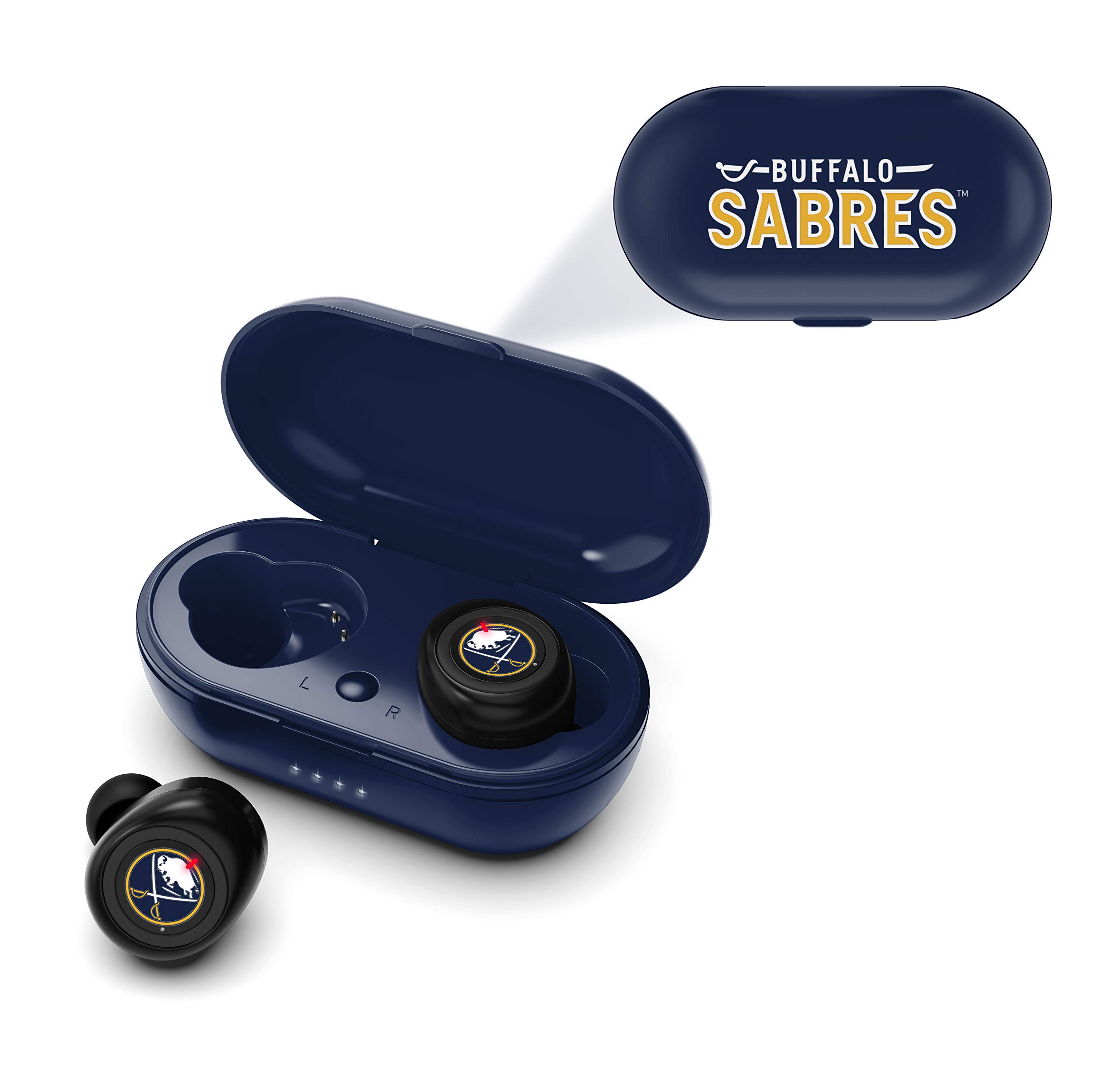 NHL Buffalo Sabres True Wireless Earbuds, Team Color