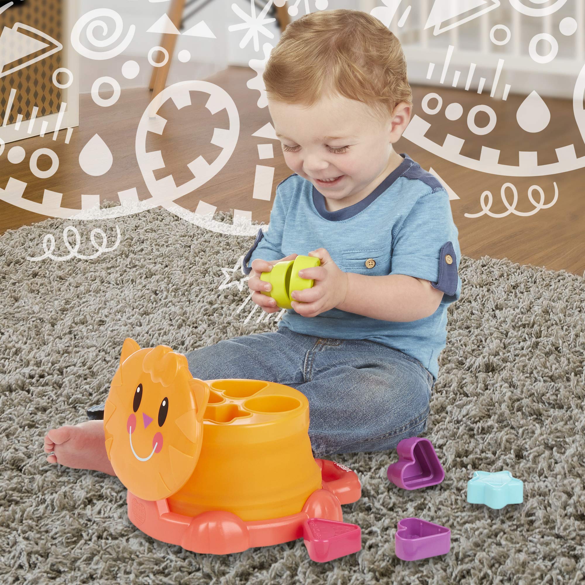 Playskool Pop Up Shape Sorter Toy for Toddlers Over 18 Months with Take-Apart Shapes for Matching, Collapsible for Storage (Amazon Exclusive)