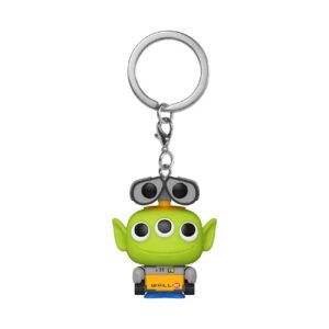 funko pop! keychain: pixar alien remix - wall-e, multicolour, 2 inches