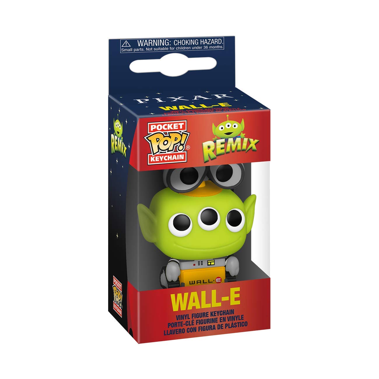 Funko Pop! Keychain: Pixar Alien Remix - Wall-E, Multicolour, 2 inches