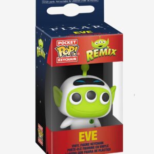 Funko Pop! Keychain: Pixar Alien Remix - Eve, Multicolour, 2 inches