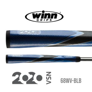 Winn Grips Excel 2020-VSN Vision Midsize Pistol Golf Putter Grip, Blue/Black