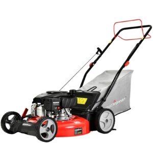 powersmart gas lawn mower 21-inch self propelled with 170cc engine 3-in-1 walk behind db2321sr