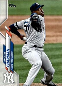 2020 topps #161 aroldis chapman new york yankees baseball card