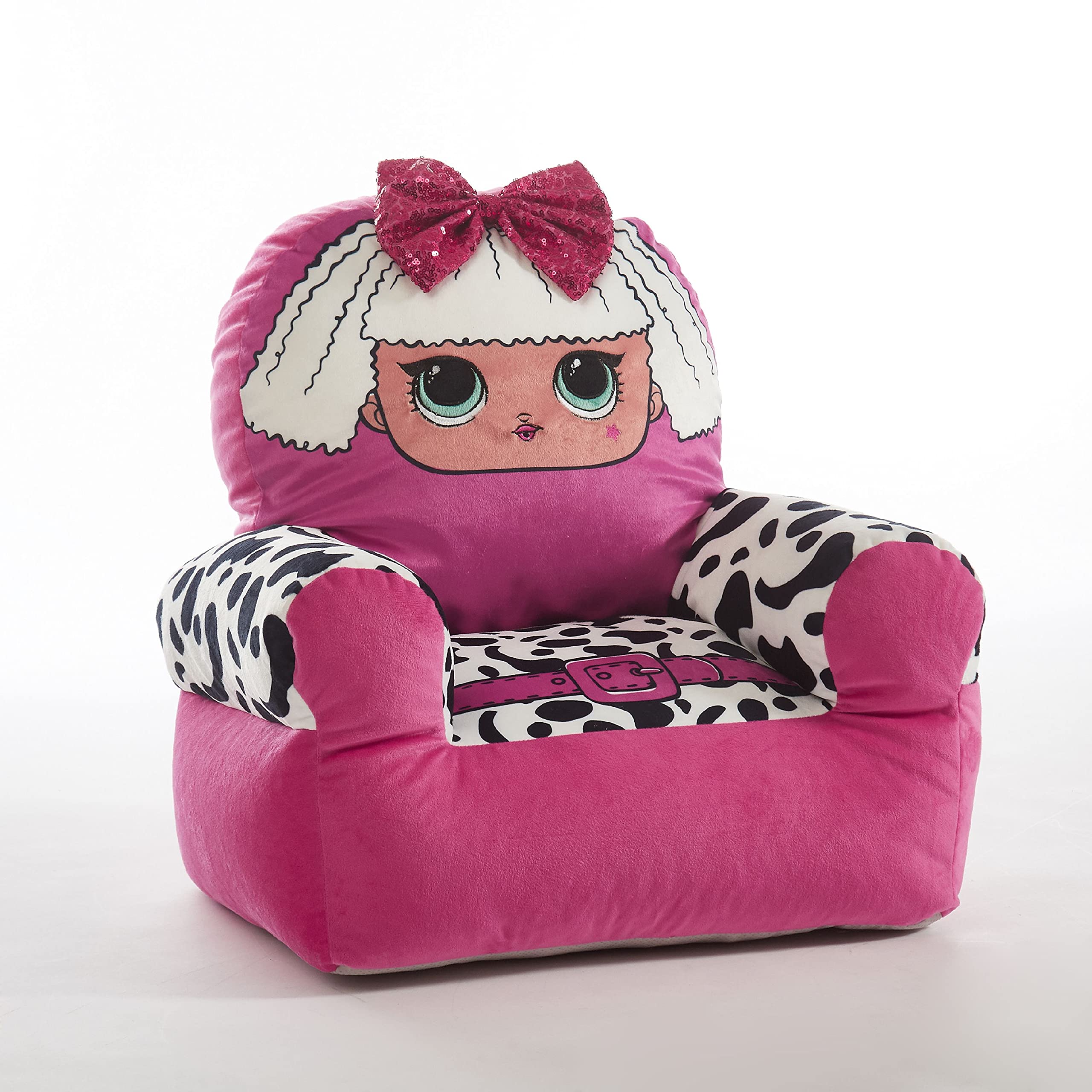 JoJo Siwa Rainbow Plush Structured Bean Bag Chair