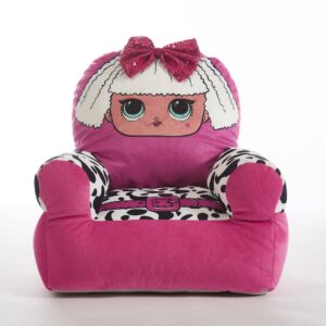 JoJo Siwa Rainbow Plush Structured Bean Bag Chair