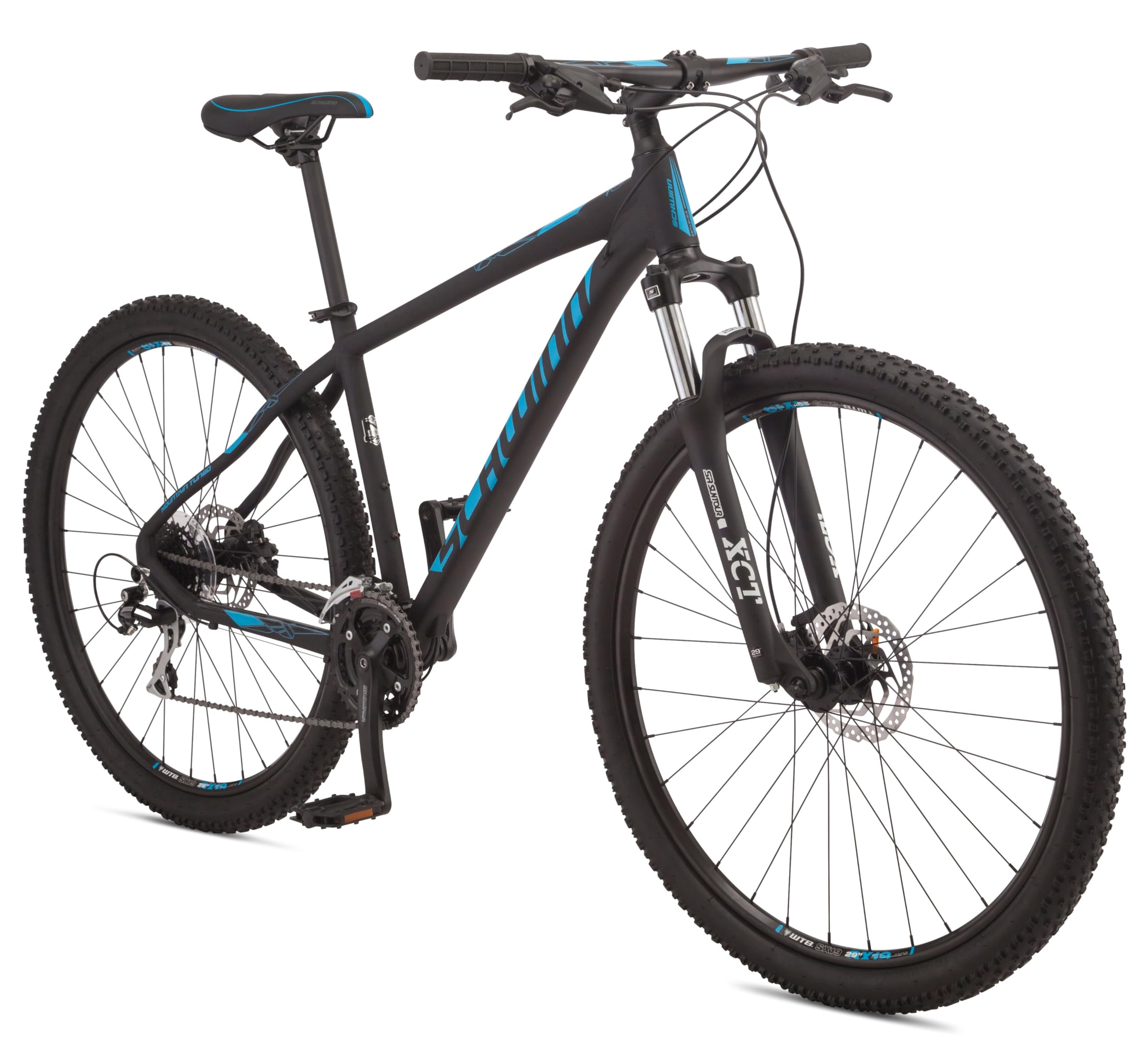 Schwinn Moab 3 Adult Mountain Bike, Mens Medium Aluminum Frame, 24 Speeds, 29-Inch Wheels, Hydraulic Disc Brakes, Black