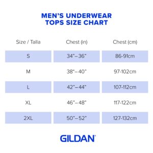 Gildan Men's Cotton Stretch T-Shirts, Multipack, Artic White (Crew 3-Pack), Large