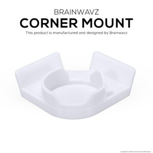 Corner Mount Infant Optics DXR-8 & Pro Adhesive Wall Shelf, Optimal Viewing, Full Pan & Tilt, Easy Installation, No Mess, No Screws by Brainwavz