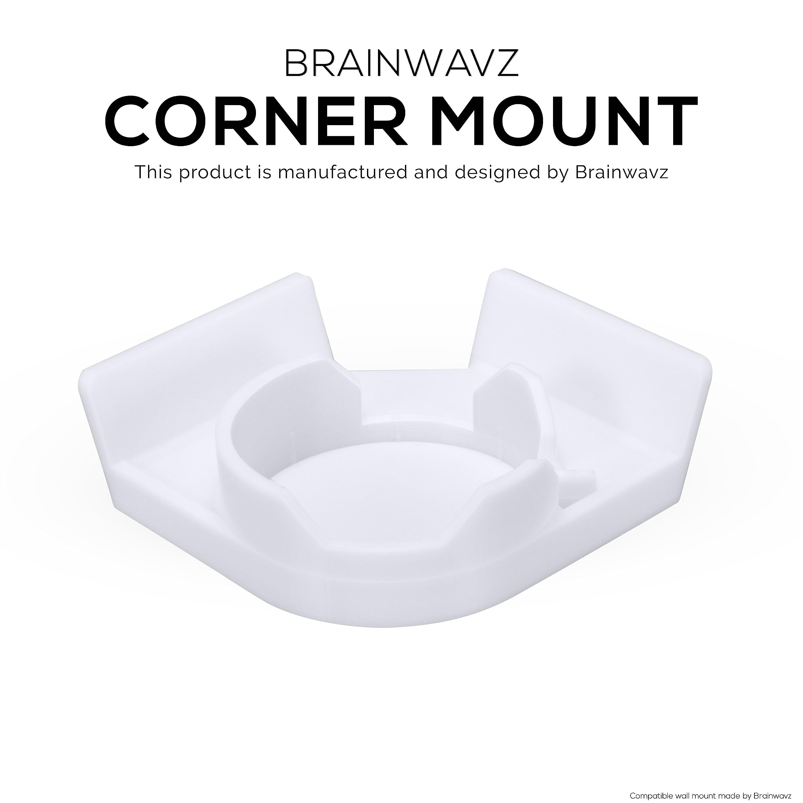 Corner Mount Infant Optics DXR-8 & Pro Adhesive Wall Shelf, Optimal Viewing, Full Pan & Tilt, Easy Installation, No Mess, No Screws by Brainwavz