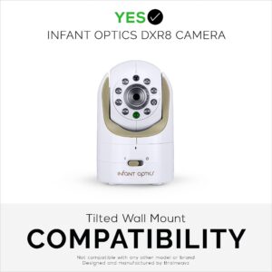 Corner Mount Infant Optics DXR-8 & Pro Adhesive Wall Shelf, Optimal Viewing, Full Pan & Tilt, Easy Installation, No Mess, No Screws by Brainwavz