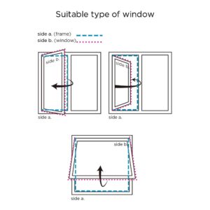 ANYAIR Universal Window Seal for Portable Air Conditioners, Casement Windows Only, Easy to Install, 118 inches x 16 inches