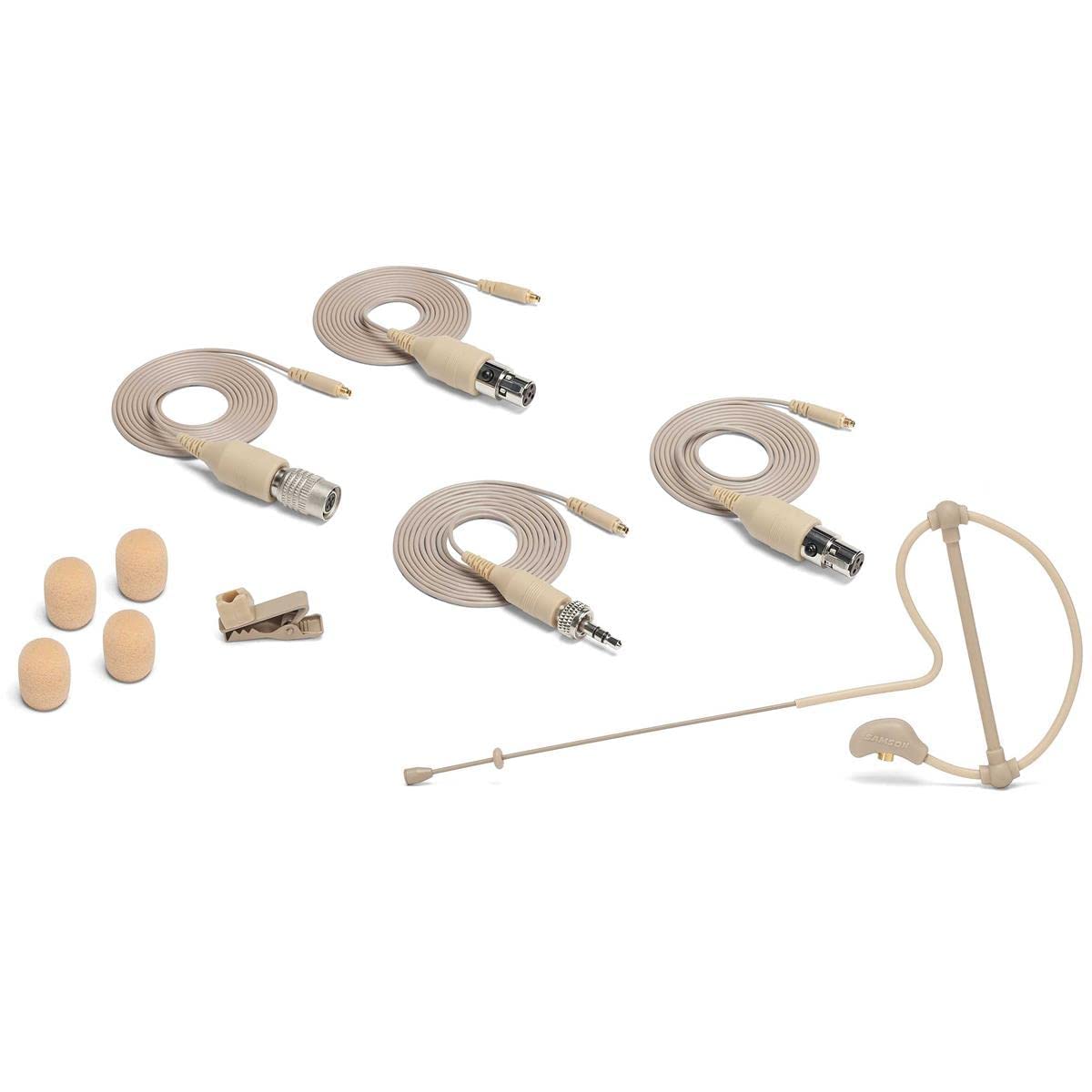 Samson SE10x Low-Profile Omnidirectional Earset Microphone,Beige