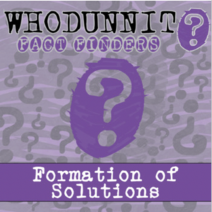 whodunnit? - formation of solutions - knowledge building activity