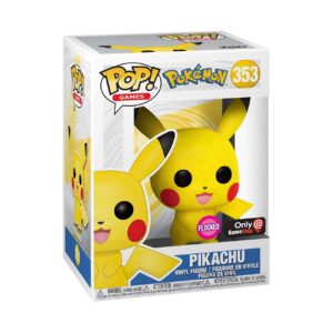 funko pop! games: pokemon - pikachu [flocked] #353 exclusive