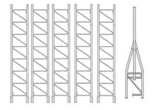 rohn 45g series 60' basic tower kit