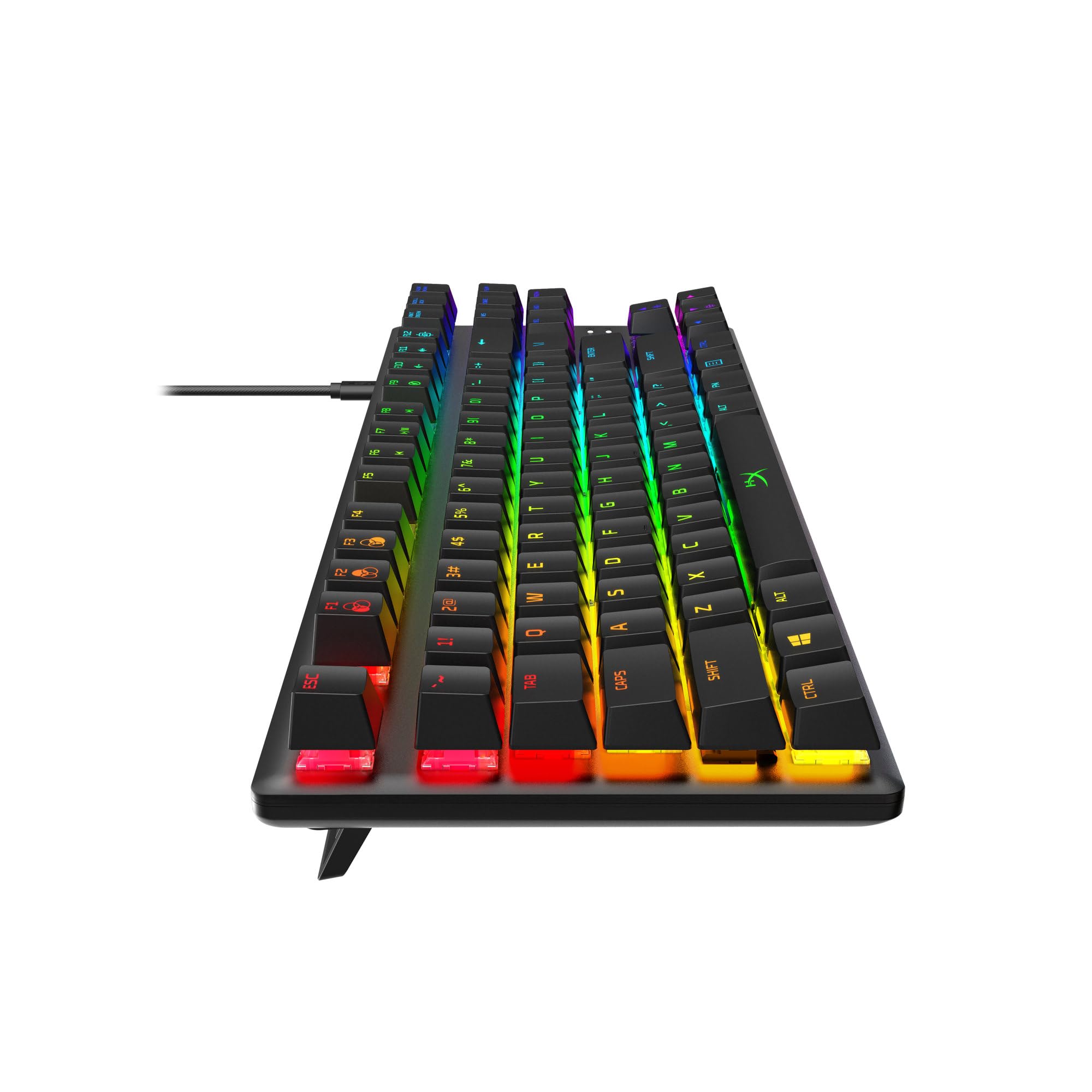 HyperX Alloy Origins Core - Tenkeyless Mechanical Gaming Keyboard, Software Controlled Light & Macro Customization, Compact Form Factor, RGB LED Backlit, Tactile HyperX Aqua Switch,Black