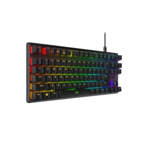 HyperX Alloy Origins Core - Tenkeyless Mechanical Gaming Keyboard, Software Controlled Light & Macro Customization, Compact Form Factor, RGB LED Backlit, Tactile HyperX Aqua Switch,Black