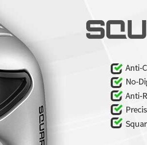 Square Strike Wedge, Black -Right Hand Pitching & Chipping Wedge for Men & Women -Legal for Tournament Play -Engineered by Hot List Winning Designer -Cut Strokes from Your Golf Game Fast