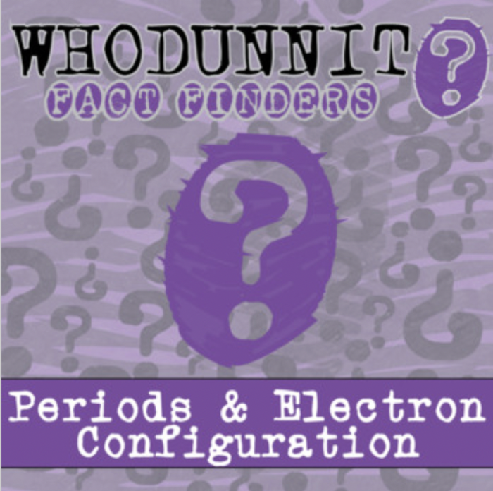 Whodunnit? - Periods on the Periodic Table - Knowledge Building Activity