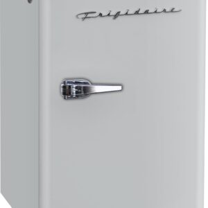 Frigidaire EFR376-MOONBM Retro Bar Fridge Refrigerator with Side Bottle Opener, 3.2 cu. Ft, Moonbeam