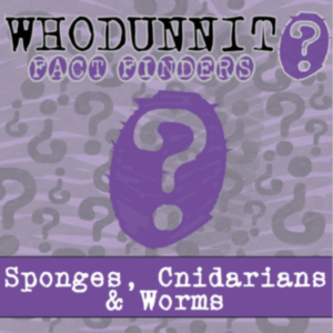 whodunnit? - sponges, cnidarians & worms - knowledge building activity