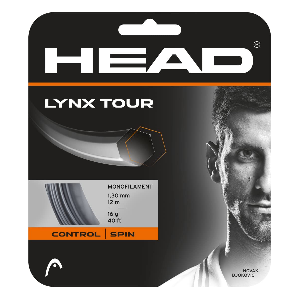 HEAD Unisex – Adult's Lynx Tour Tennis String, Grey, 17