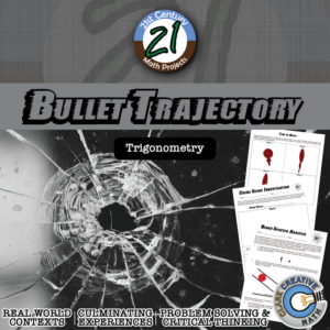 bullet trajectory -- trigonometry - forensics - 21st century math project