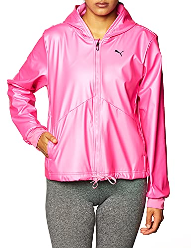 PUMA Women's Train Warm Up Shimmer Jacket, Luminous Pink, L