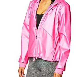 PUMA Women's Train Warm Up Shimmer Jacket, Luminous Pink, L