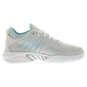 K-Swiss Women's Hypercourt Supreme Tennis Shoe, Barely Blue/White/Blue Glow, 6.5 M