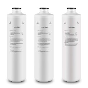 replacement filters set for geekpure 3-stage countertop ro water filter system t03